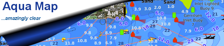 Aqua Map marine gps offline charts, best iphone gps app with NOAA ...