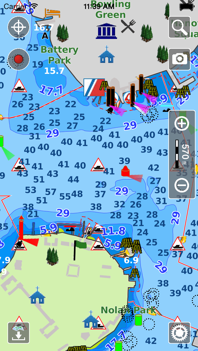 Aqua Map - iOS Marine Navigation GPS, Boating Charts